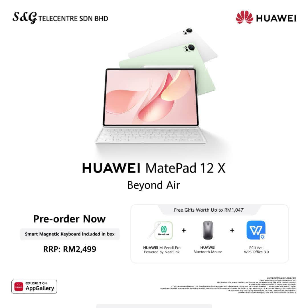 Huawei MatePad 12X (2026) | Sunway Kluang Mall